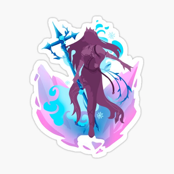 "Genshin Impact Rosaria " Sticker for Sale by HekoRGB | Redbubble