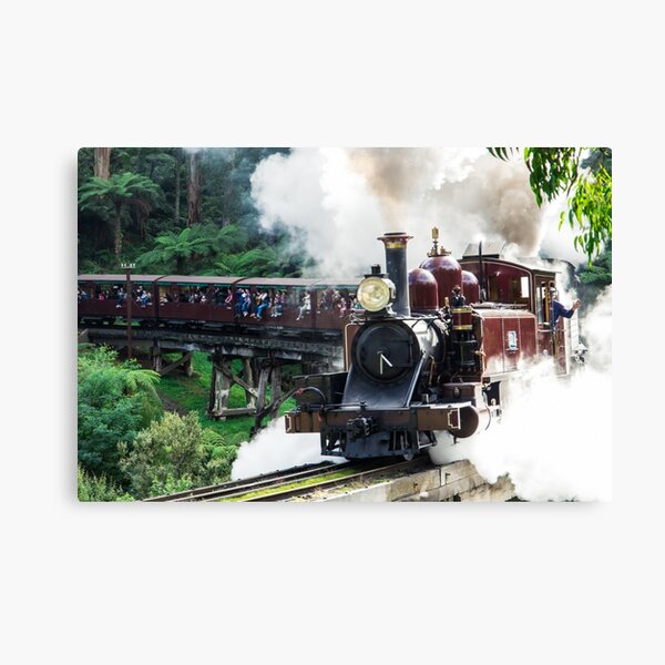 "Puffing Billy steam train" Canvas Print for Sale by nilsversemann ...