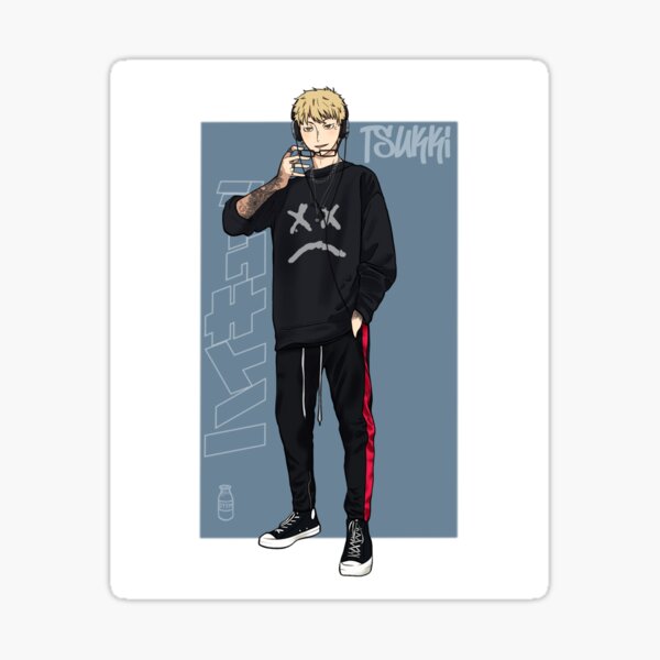 "Tsukki - Alt Haikyu!!" Sticker for Sale by DYFM | Redbubble