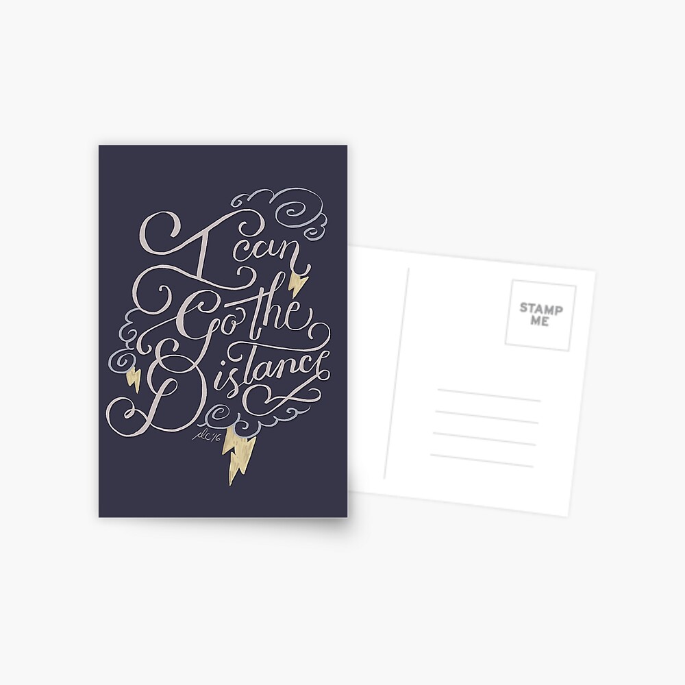 "Go The Distance" Postcard for Sale by six-fiftyeight | Redbubble