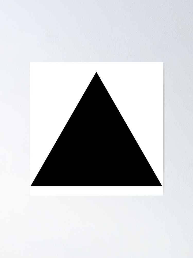 "Black Triangle" Poster for Sale by PABERPRESS | Redbubble