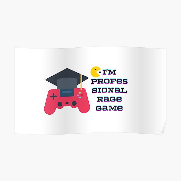 "rager game " Poster for Sale by lera18 | Redbubble