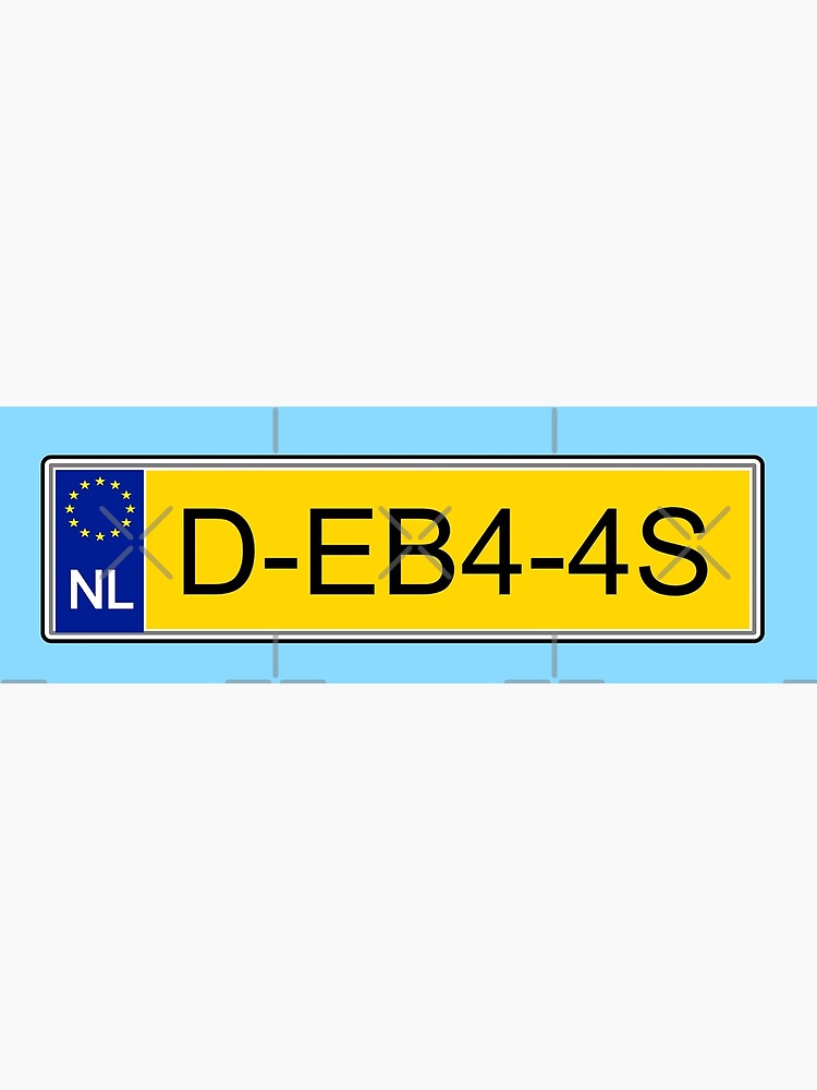 "De baas Netherlands car plate" Art Print for Sale by HAKVS | Redbubble