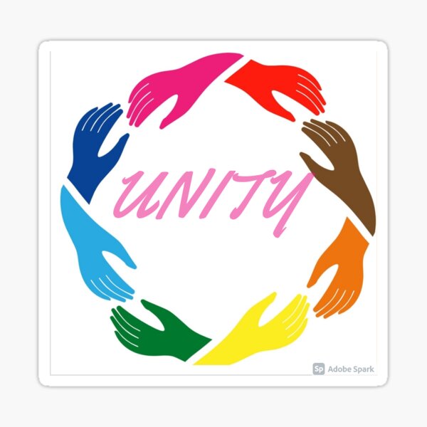 "Unity" Sticker for Sale by Ohsolaboi | Redbubble