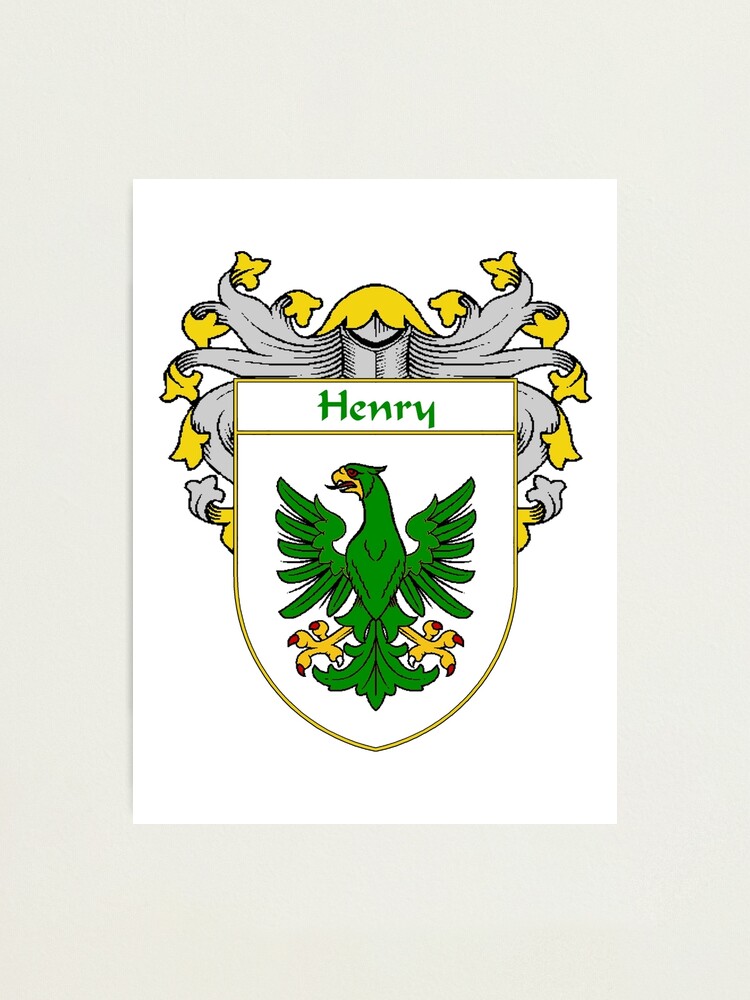 "Henry Coat of Arms/Family Crest" Photographic Print for Sale by ...