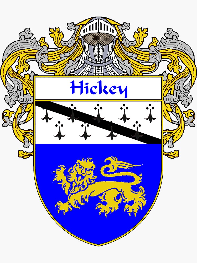 "Hickey Coat of Arms/Family Crest" Sticker for Sale by IrishArms ...