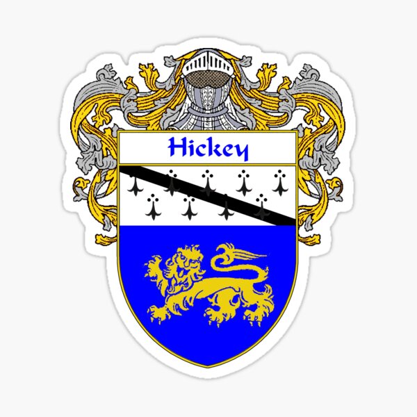 "Hickey Coat of Arms/Family Crest" Sticker for Sale by IrishArms ...