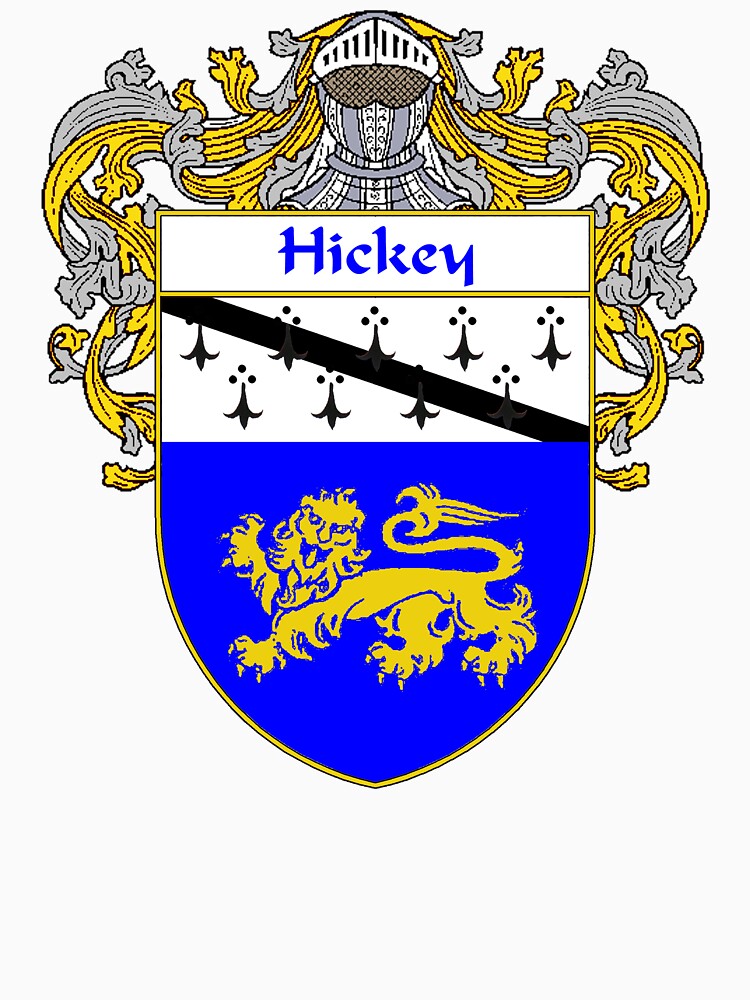 "Hickey Coat of Arms/Family Crest" T-shirt for Sale by IrishArms ...