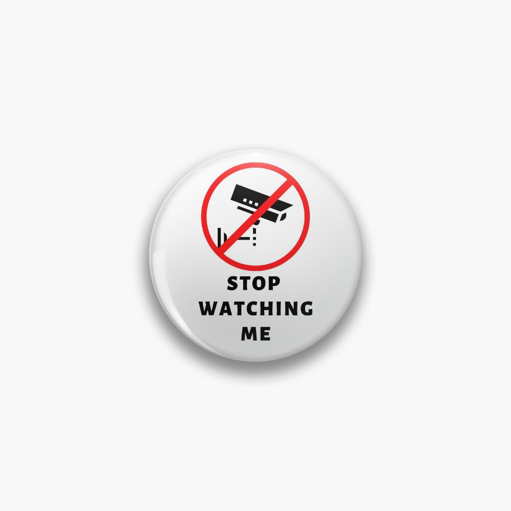 " STOP WATCHING ME" Sticker for Sale by design--shop | Redbubble
