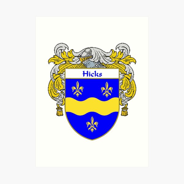 "Hicks Coat of Arms/Family Crest" Art Print for Sale by IrishArms ...