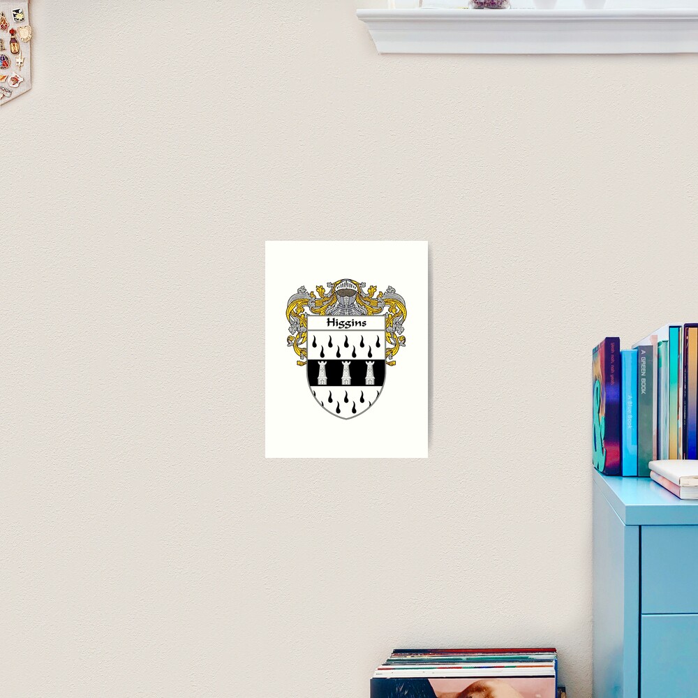"Higgins Coat of Arms/Family Crest" Art Print by IrishArms | Redbubble