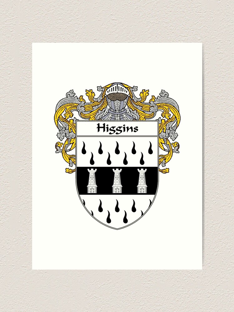 "Higgins Coat of Arms/Family Crest" Art Print by IrishArms | Redbubble