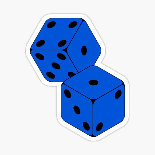 "TUMBLING DICE" Sticker for Sale by IMPACTEES | Redbubble
