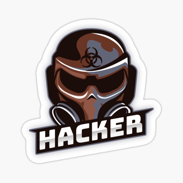 "HACKER" Sticker for Sale by rosa-design | Redbubble