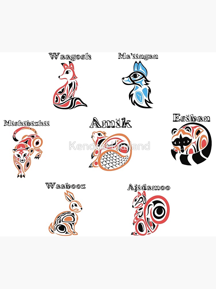 Ojibwe Animal Symbols Anishinaabe Ojibwe Language Flag Native