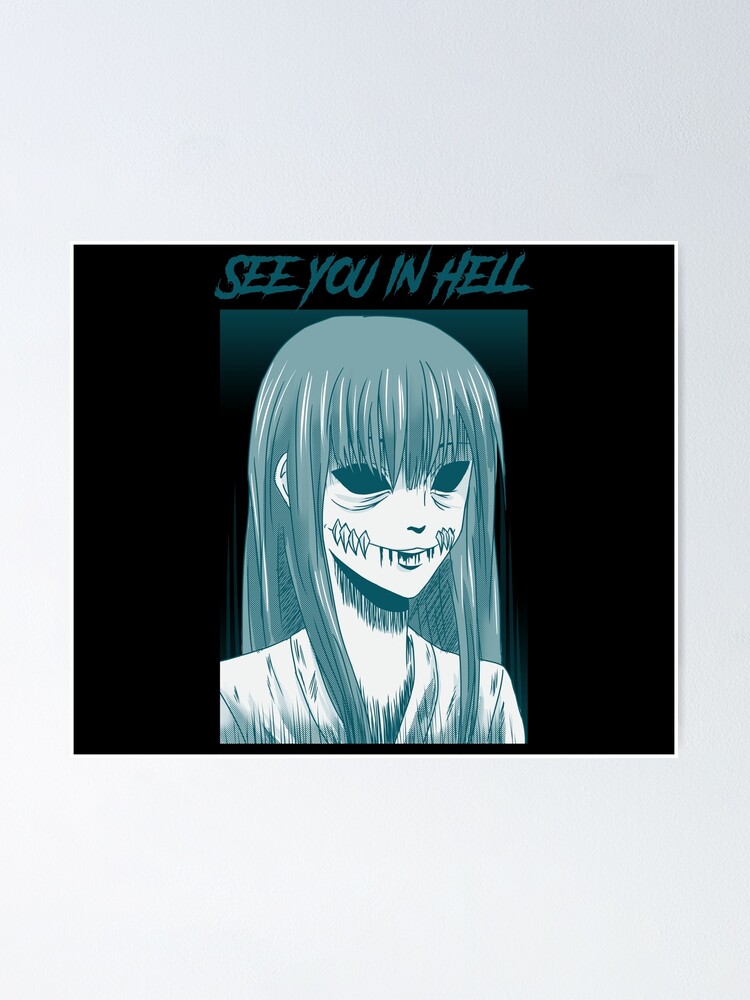 "Anime Horror Death Girl" Poster by MyFreakyWorld | Redbubble