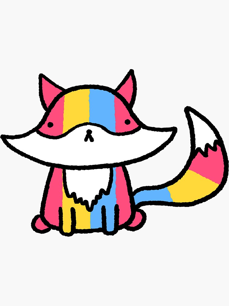 "Pan Fox" Sticker for Sale by dragondoodleart | Redbubble