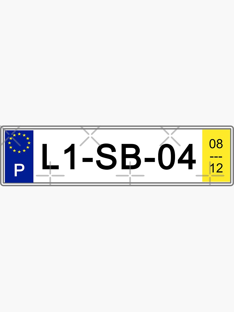 "Lisboa Portugal car plate" Sticker for Sale by HAKVS | Redbubble