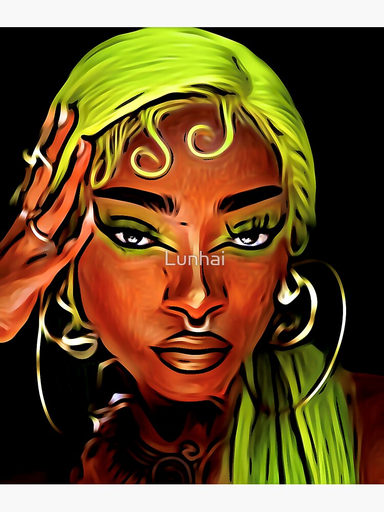 "Rebellious Girl" Sticker for Sale by Lunhai | Redbubble