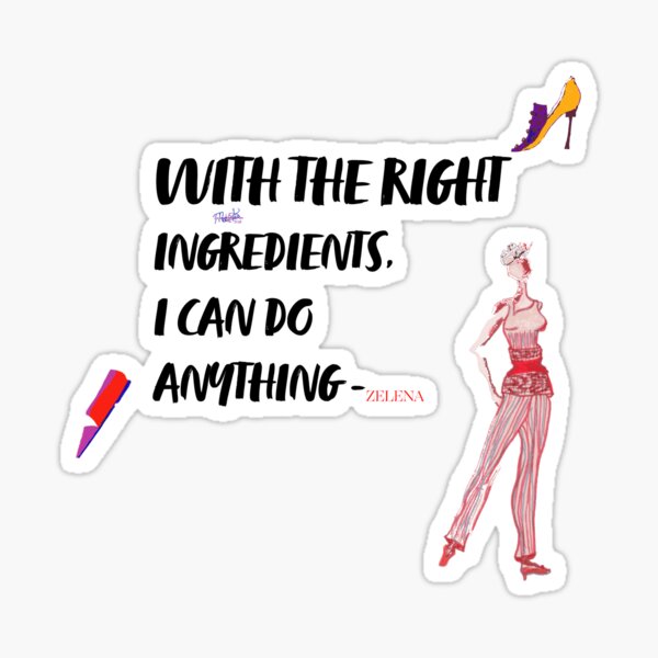 "Confidence" Sticker by Parcellesdemumu | Redbubble