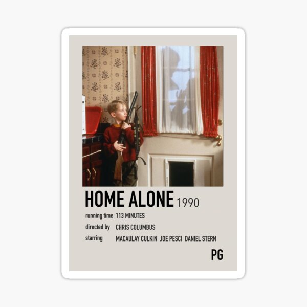 "home alone movie poster" Sticker by juliannapalumbo | Redbubble