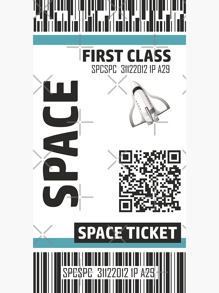 "Voyager Station, SPACE TICKET to the moon in first class. Tickets are ...