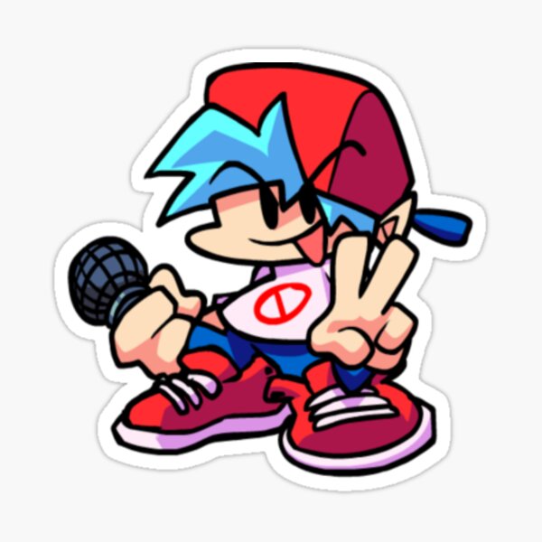 "Friday Night Funkin Boyfriend" Sticker by GloomyCow | Redbubble