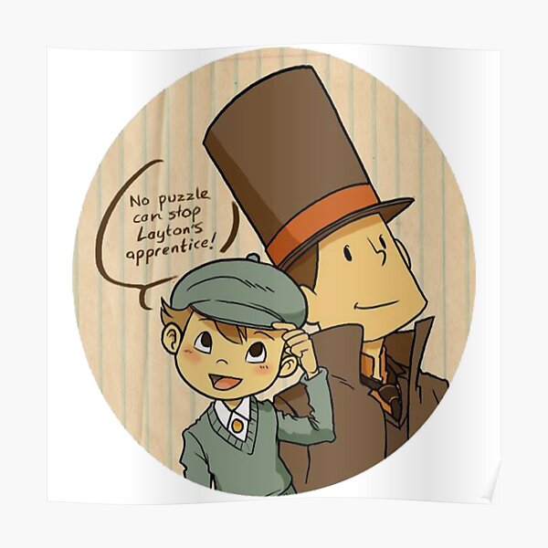 Póster «Professeur Layton and cute Luke » de ShindouArt | Redbubble