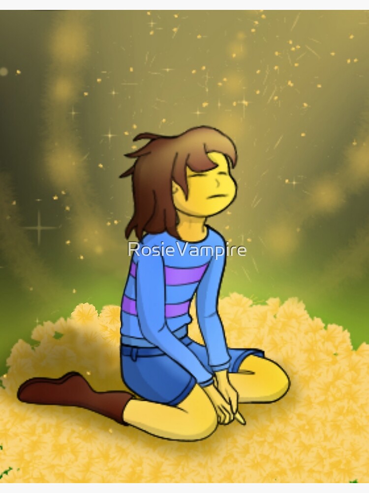 "Undertale Frisk- Fallen" Poster by RosieVampire | Redbubble