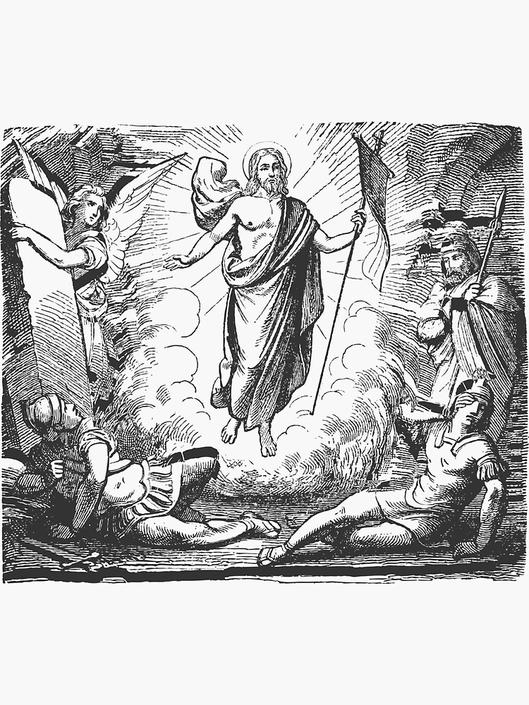 "Classical Christian Art" Sticker for Sale by Pizza-Party-Sup | Redbubble