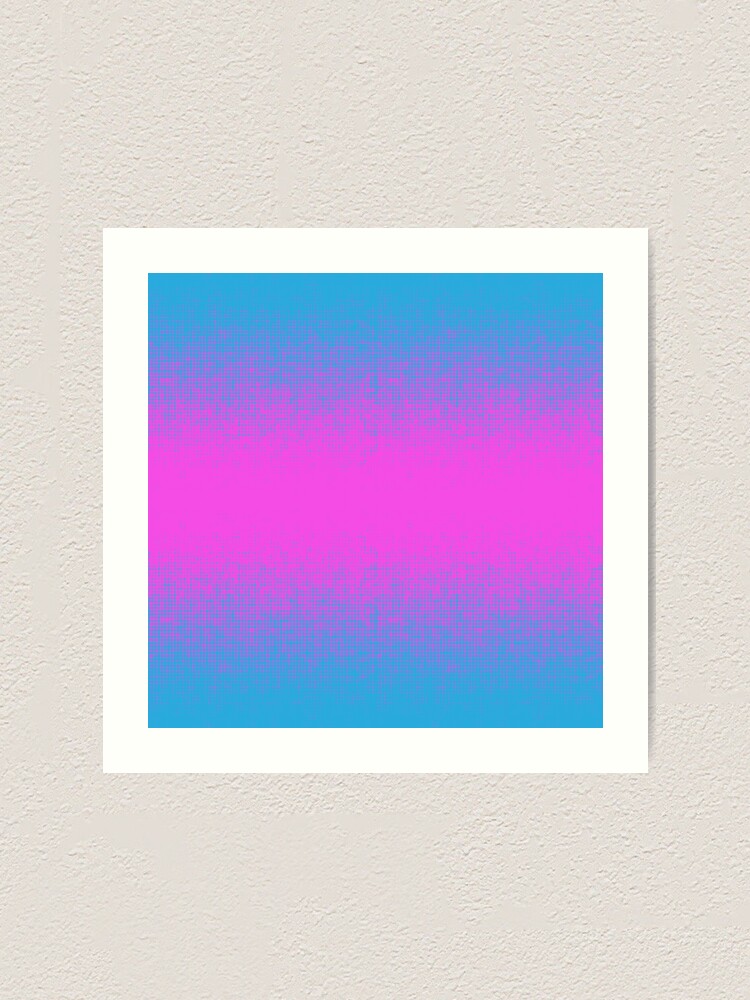 "Blue Pixel Fade Design" Art Print for Sale by MamaSweetea | Redbubble