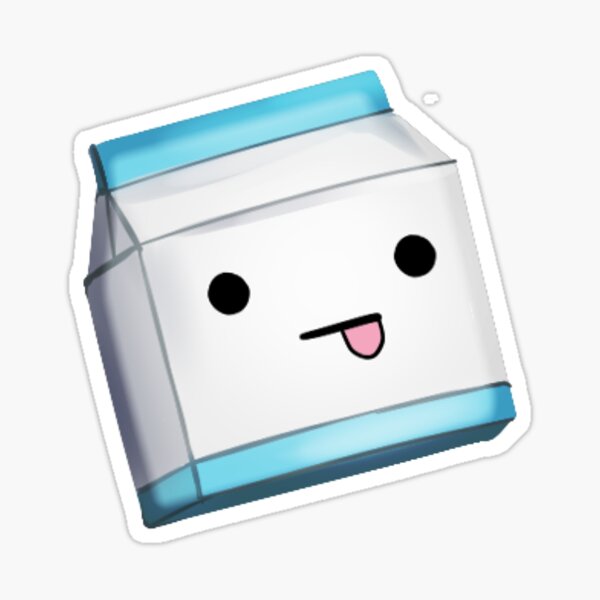"Anime Kawaii Milk Carton" Sticker for Sale by clippyfun | Redbubble