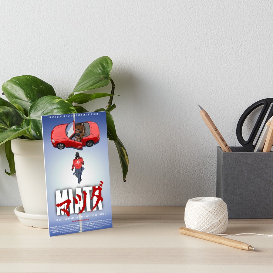 "SVSC NB Mazda Miata Anime Poster" Art Board Print for Sale by ...