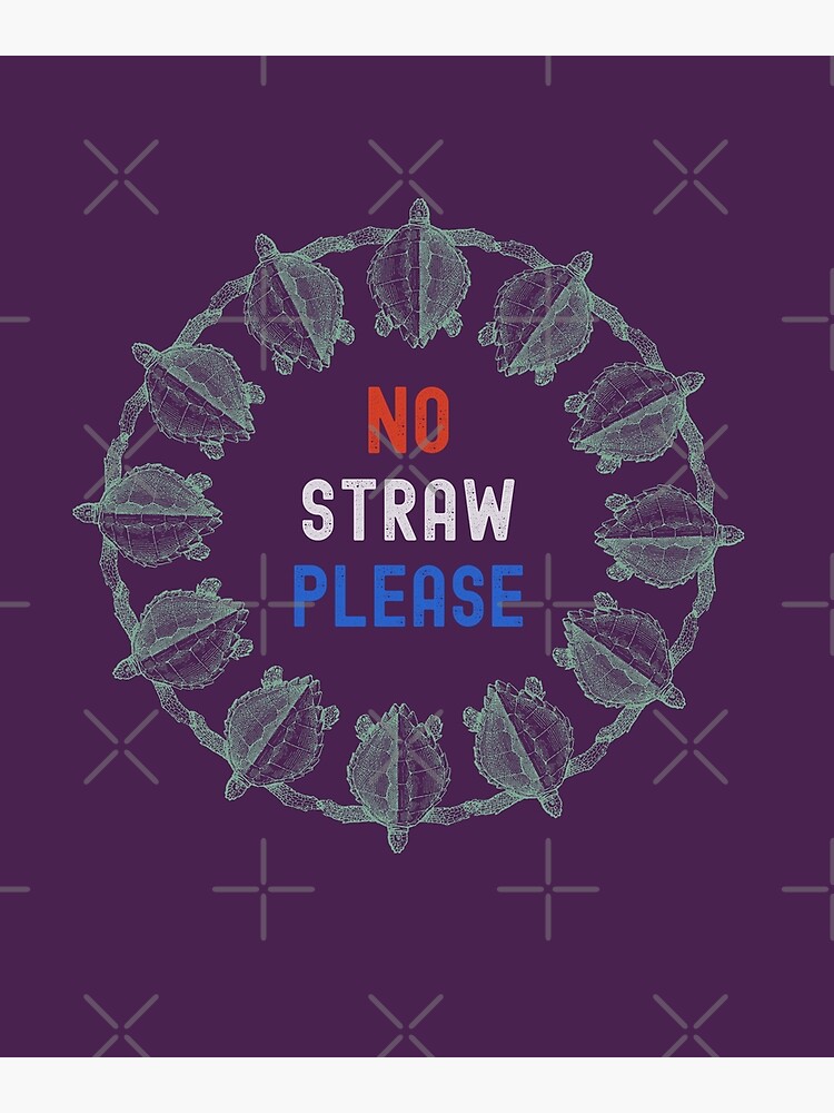 "Turtle Mandala No Straw Please" Poster for Sale by Nostraw | Redbubble