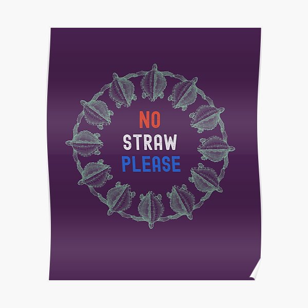 "Turtle Mandala No Straw Please" Poster for Sale by Nostraw | Redbubble