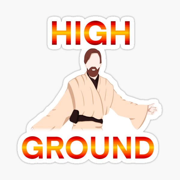 "High Ground" Sticker by EmilyPotter | Redbubble
