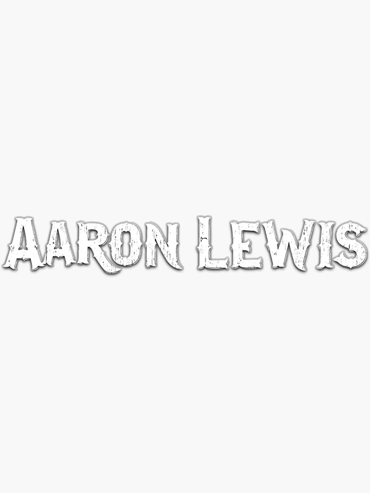 "Aaron Lewis" Sticker for Sale by DrewGoulet | Redbubble