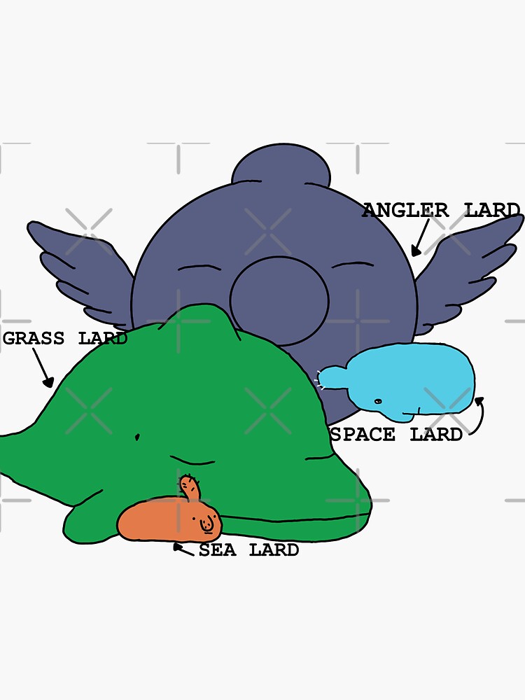 "The Lards of Adventure Time" Sticker for Sale by dyslsexyia | Redbubble