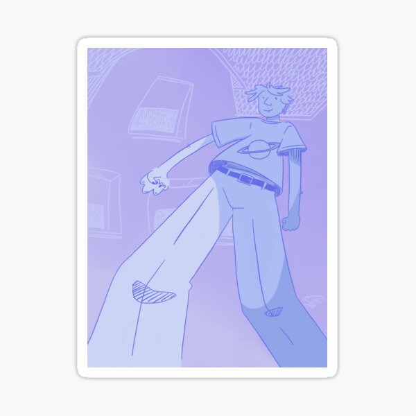 "man w pep in his step" Sticker for Sale by sumaiyazaman | Redbubble