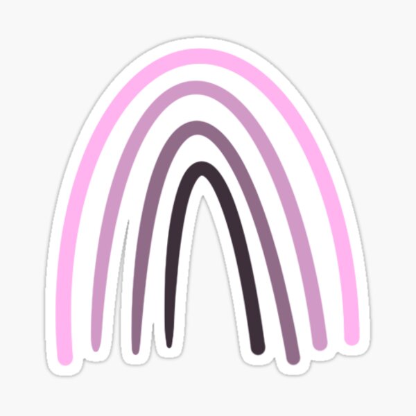 "Pink Rainbow" Sticker for Sale by alxndria218 | Redbubble
