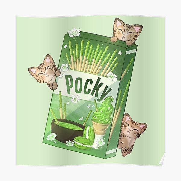 "Matcha Pocky" Poster by averiillustrate | Redbubble