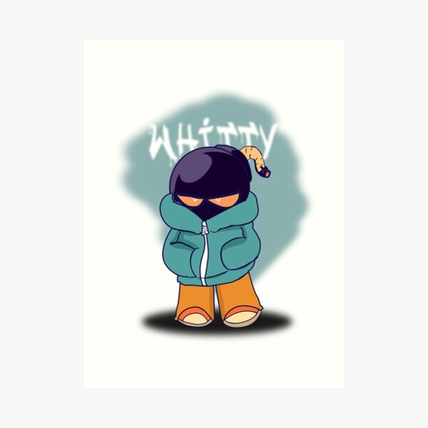 "Friday Night Funkin Whitty" Art Print by nabiiloo | Redbubble