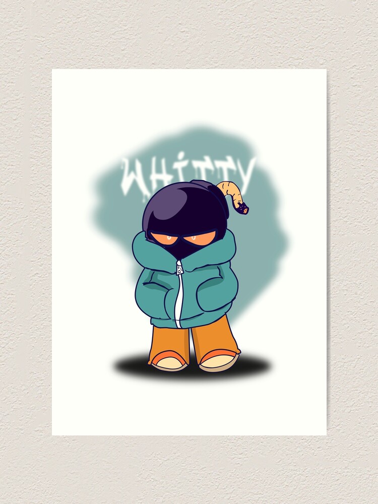 "Friday Night Funkin Whitty" Art Print by nabiiloo | Redbubble
