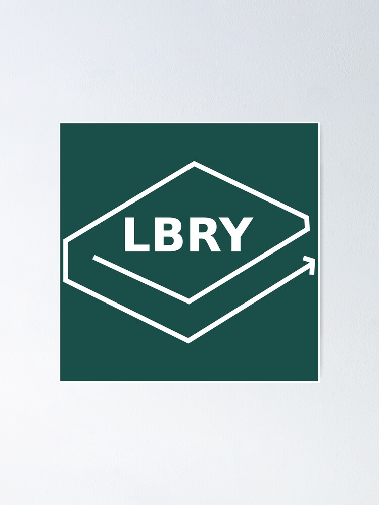 "LBRY logo green background" Poster by ActonBennettart | Redbubble