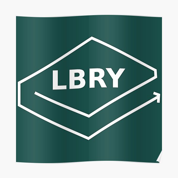 "LBRY logo green background" Poster by ActonBennettart | Redbubble