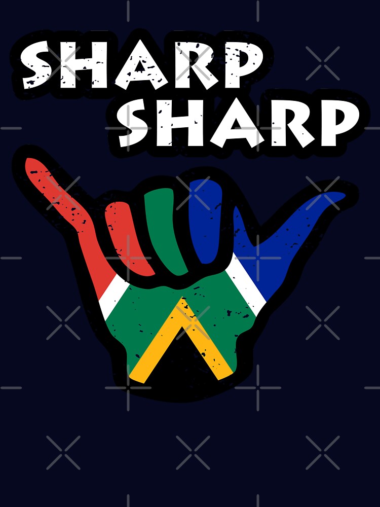 "South Africa Sharp Sharp Hand Sign South African Flag" Essential T ...