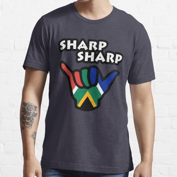 "South Africa Sharp Sharp Hand Sign South African Flag" T-shirt by d247 ...