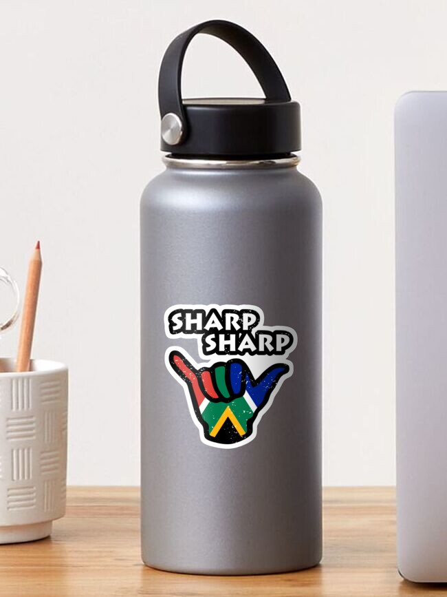 "South Africa Sharp Sharp Hand Sign South African Flag" Sticker for ...
