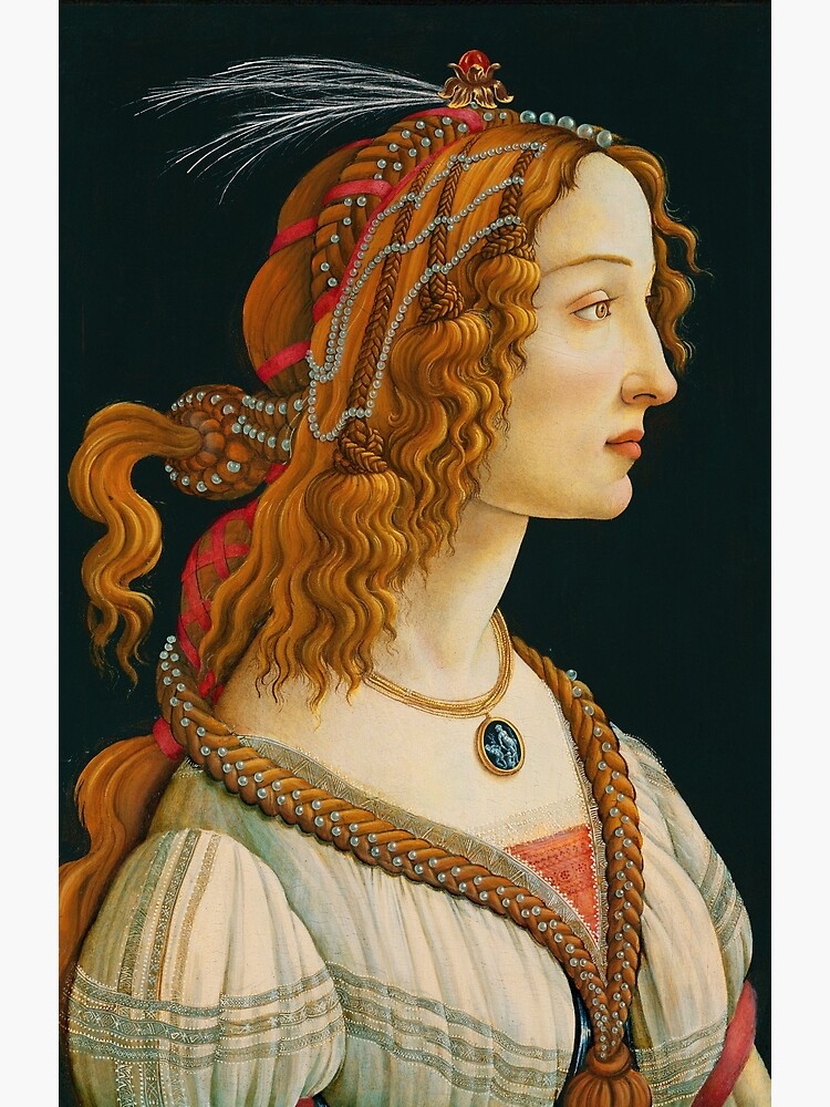 Impression photo « Portrait idéalisé d'une dame (Portrait de Simonetta ...