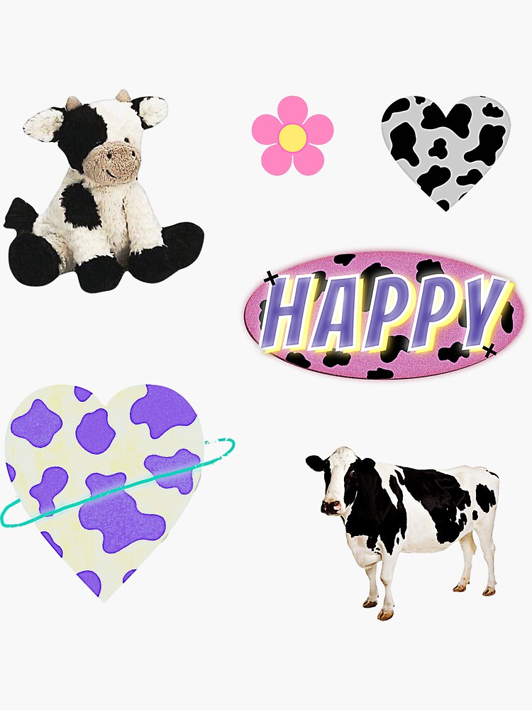 "moo pack" Sticker by Anjellyc | Redbubble